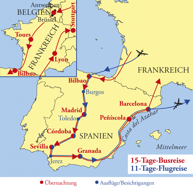 Rundreise durch Spanien mit Highlights in Madrid, Sevilla & Barcelona